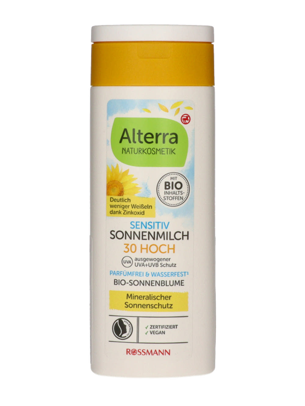 Alterra Sensitiv naptej SPF 30 - 200ml