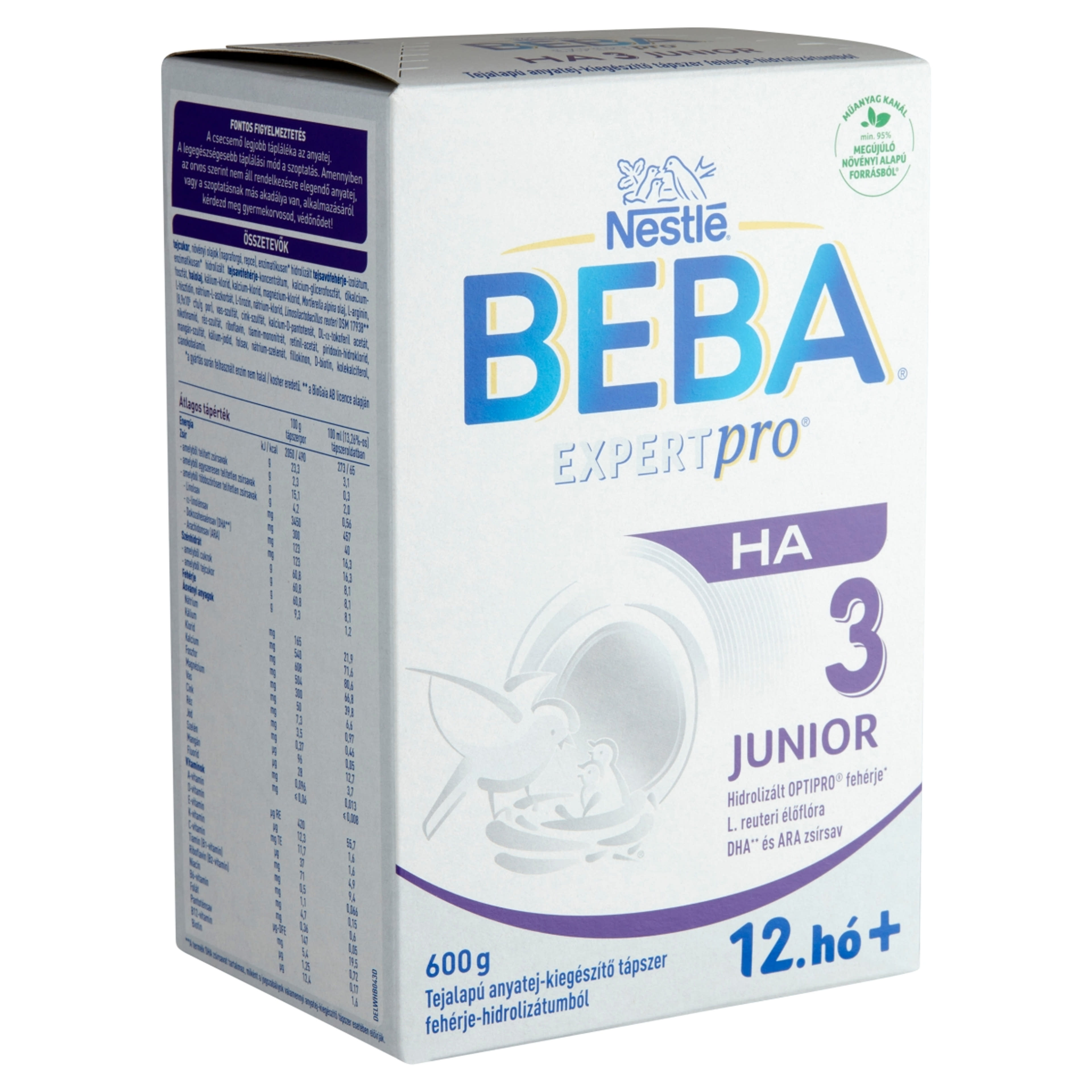 Beba ExpertPro HA 3 tejalapú anyatej-kiegészítő tápszer 12. hónapor ...