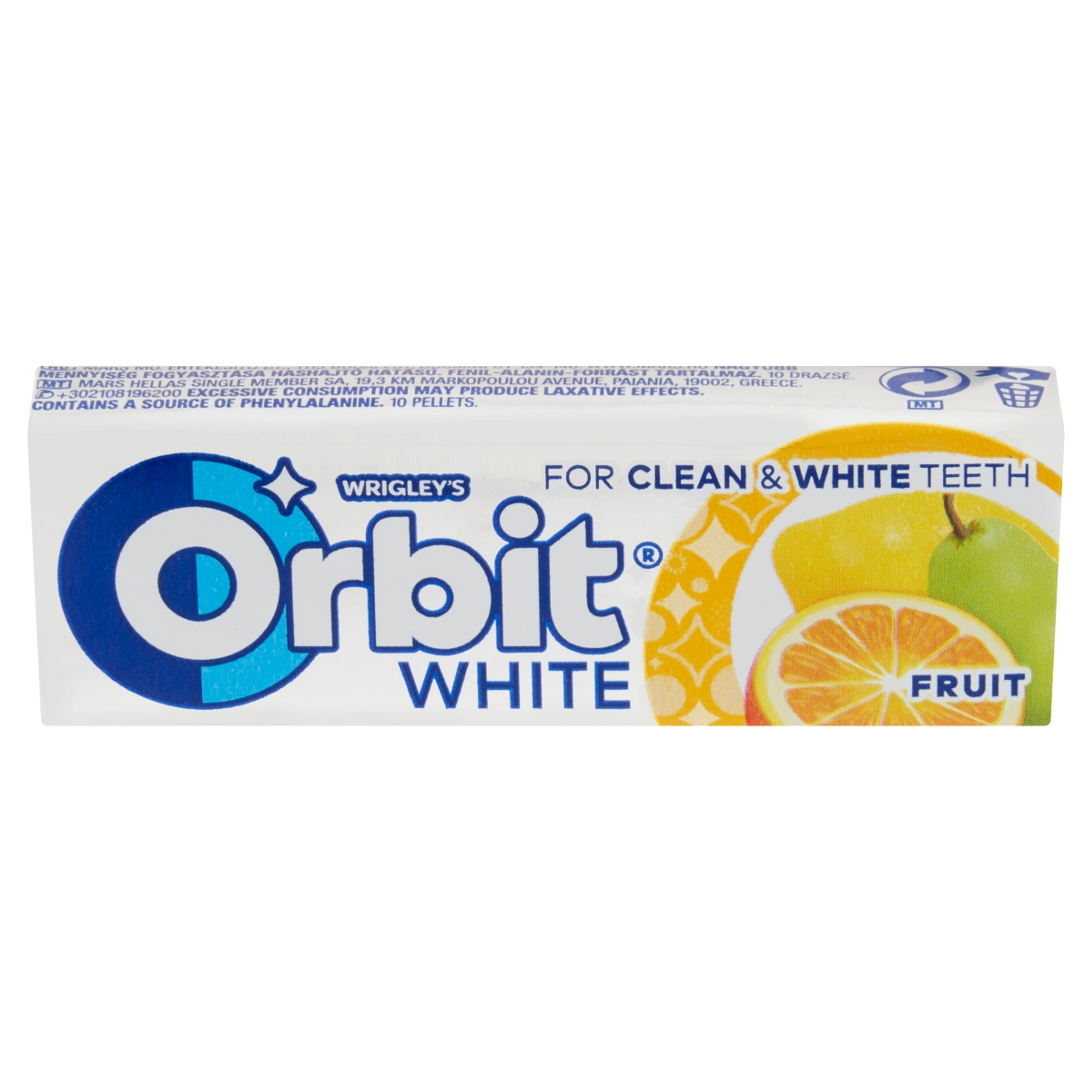 Orbit drazsé white fruit - 14 g