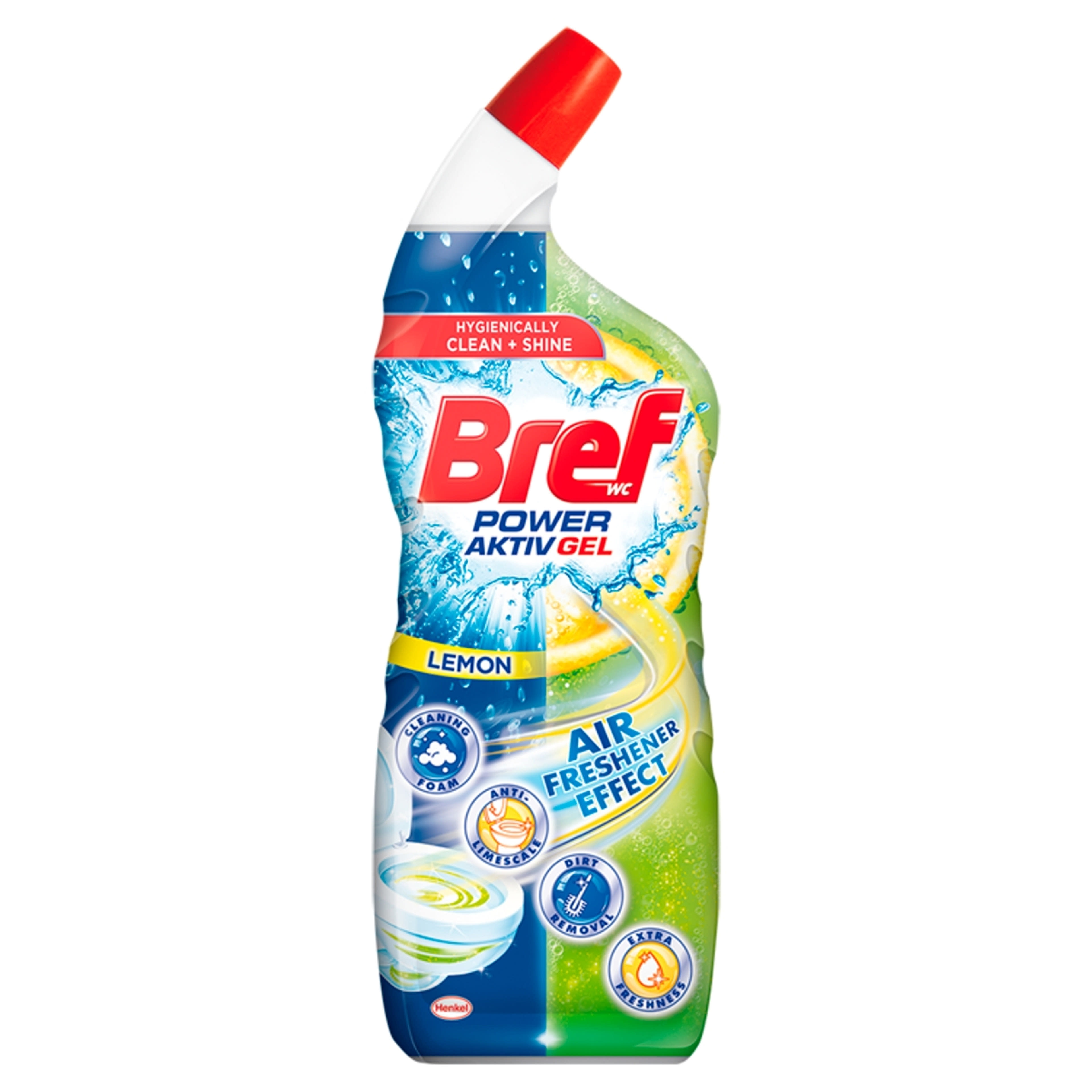 Bref Power Aktiv Gel Lemon WC tisztító - 700 ml
